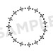 Star and Snowflake Frame Clip Art Set, PNG, SVG, VECTOR, Star Frame ...