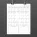 8.5x11 Inch Vertical Blank Calendar, Planner Calendar, 8.5" X 11 ...