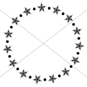 Star and Snowflake Frame Clip Art Set PNG SVG VECTOR Circle - Etsy Canada