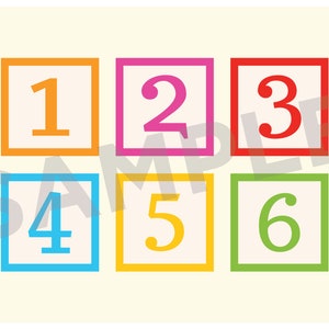 Baby Blocks Clip Art Set, PNG, SVG, VECTOR, Preschool Graphics ...