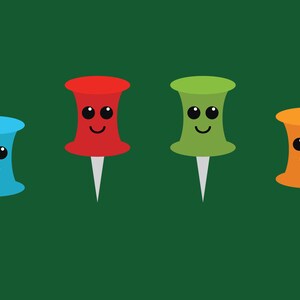 Cute Classroom Clip Art Set, PNG, SVG, VECTOR, Back to School, Office ...