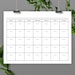 8.5x11 Inch Vertical Blank Calendar, Planner Calendar, 8.5" X 11 ...