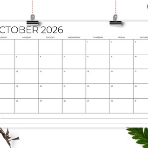 SALE 2026 8.5 X 14 Inch Calendar Template | INSTANT DOWNLOAD | Legal ...