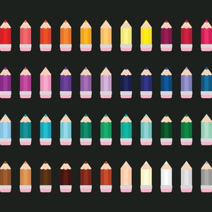 Color Pencil Clip Art, PNG, SVG, VECTOR, Back to School, School Clip ...