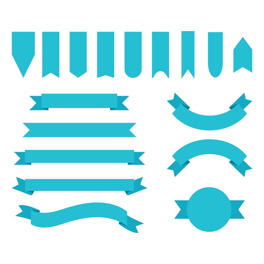 Robin Blue Badge & Banner Clip Art Set, PNG, SVG, VECTOR, Label Clipart ...