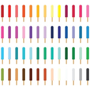 Popsicles & Ice Pops Clip Art Set, PNG, SVG, VECTOR, Dessert Clipart ...
