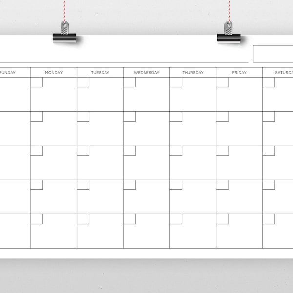 Printable Calendar - Etsy