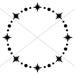 Star and Snowflake Frame Clip Art Set PNG SVG VECTOR Circle - Etsy Canada