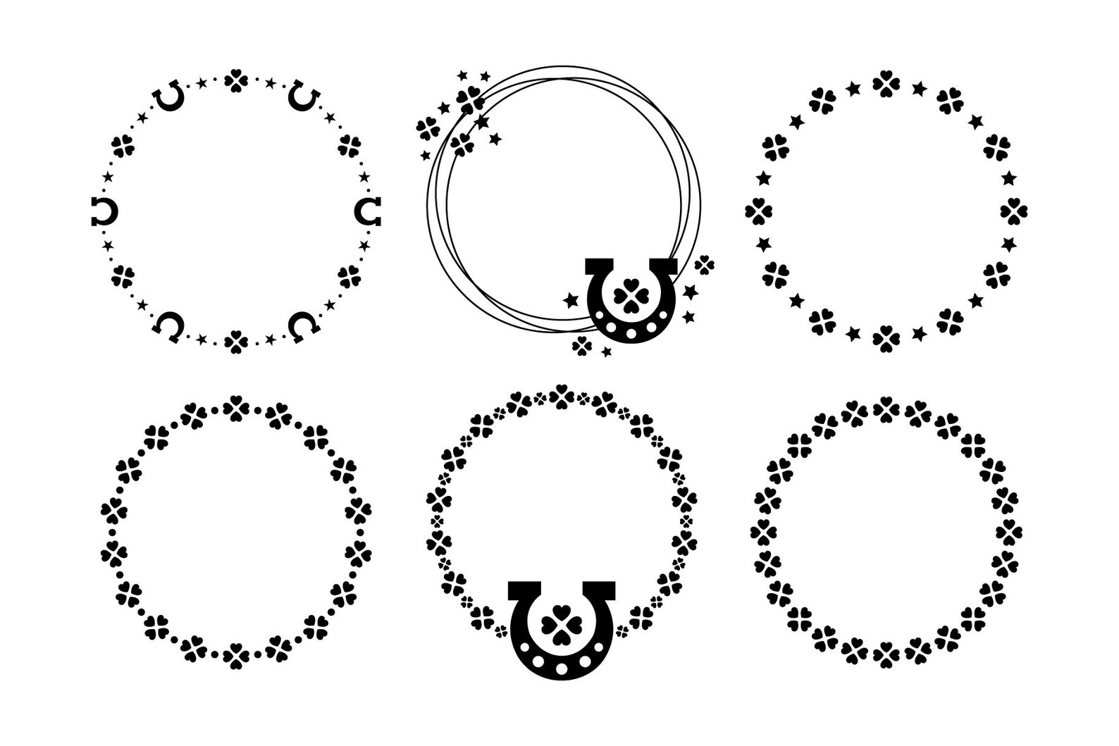 St. Patrick's Day Frame Clip Art Set PNG SVG VECTOR | Etsy