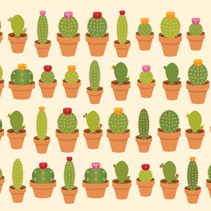 SALE Potted Cactus Clip Art, PNG, SVG, Vector, Succulent, Houseplant ...