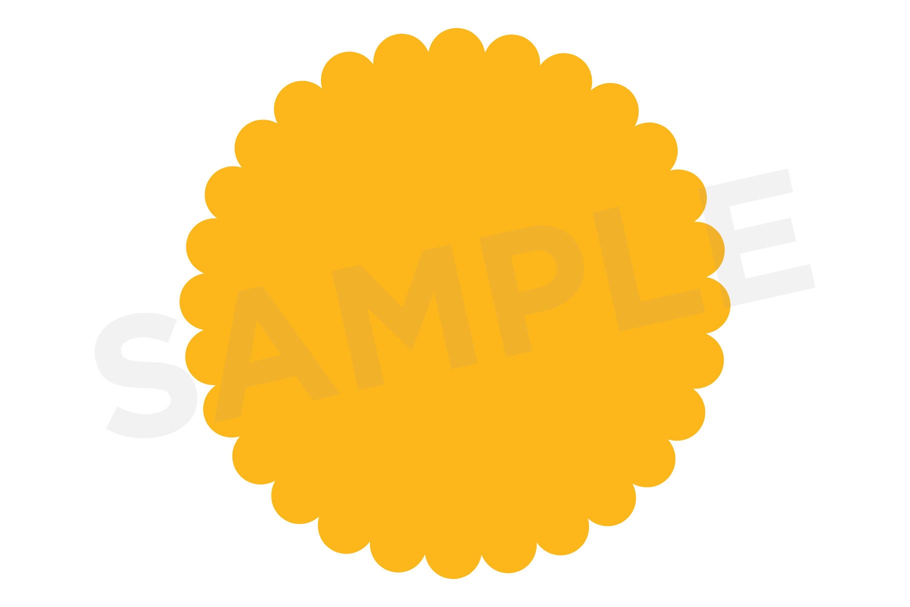 Scallop Outer Frame Clip Art Set PNG SVG VECTOR Round - Etsy Ireland