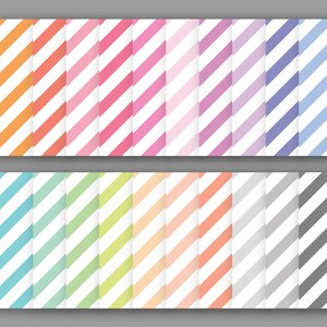 Rainbow Pastel Seamless Stripes Digital Paper, JPG, PDF, VECTOR ...