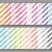 Rainbow Pastel Seamless Stripes Digital Paper JPG PDF - Etsy