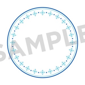 Starry Snowflake Winter Border Clip Art Set, PNG, SVG, VECTOR, Winter ...