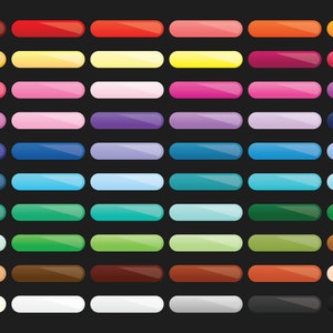 Gradient Web Button Clip Art Set, PNG, SVG, VECTOR, Ombre, Rounded ...