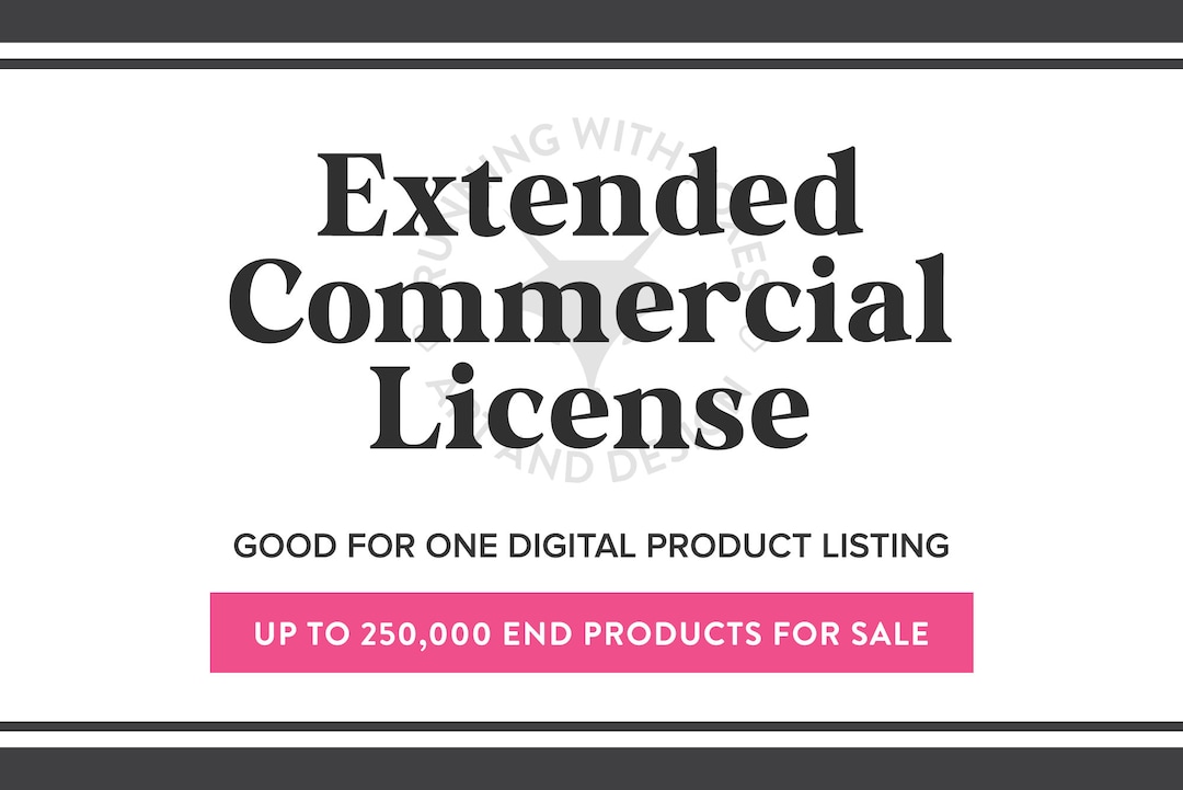 Extended Commercial License for Clipart, One Product for 250000 Sales ...