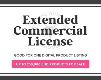 Commercial License for Clipart, One Product up to 5000 Sales ...