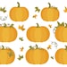 Fall Pumpkins Clip Art Set PNG SVG VECTOR Carved Pumpkin - Etsy