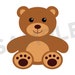 Teddy Bear Clip Art Set PNG SVG VECTOR Kid's Toy - Etsy