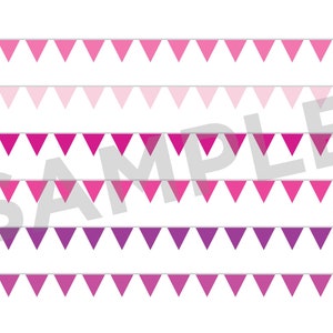 Single Color Triangle Banner Clip Art Set, PNG, SVG, VECTOR, Triangle ...