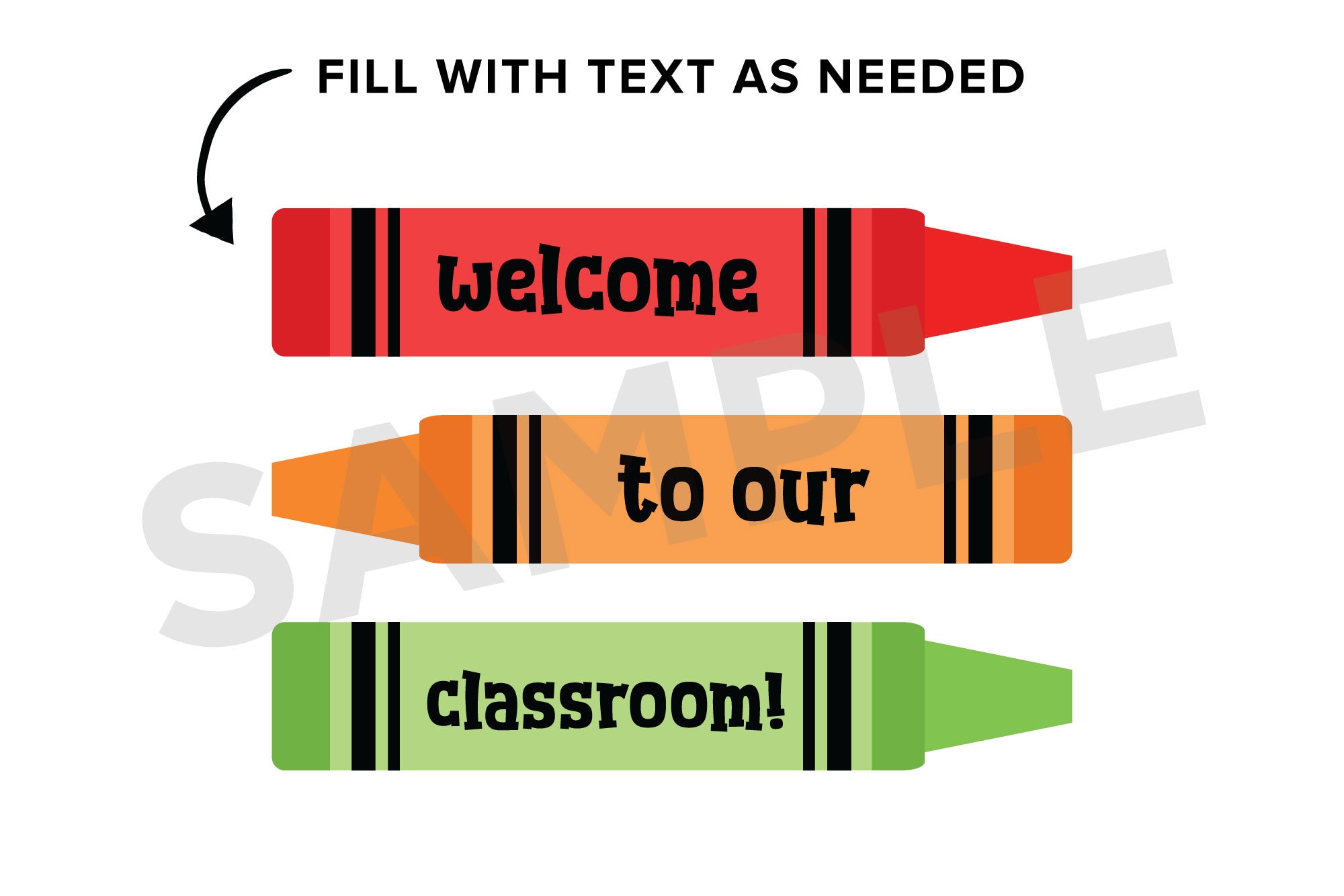 Crayon Clip Art Set, PNG, SVG, VECTOR, Back to School, Craft Supply ...