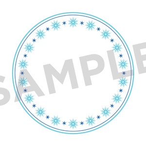 Starry Snowflake Winter Border Clip Art Set, PNG, SVG, VECTOR, Winter ...