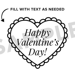 Simple Doodle Heart Clip Art Set, PNG, SVG, VECTOR, Valentine's Day ...