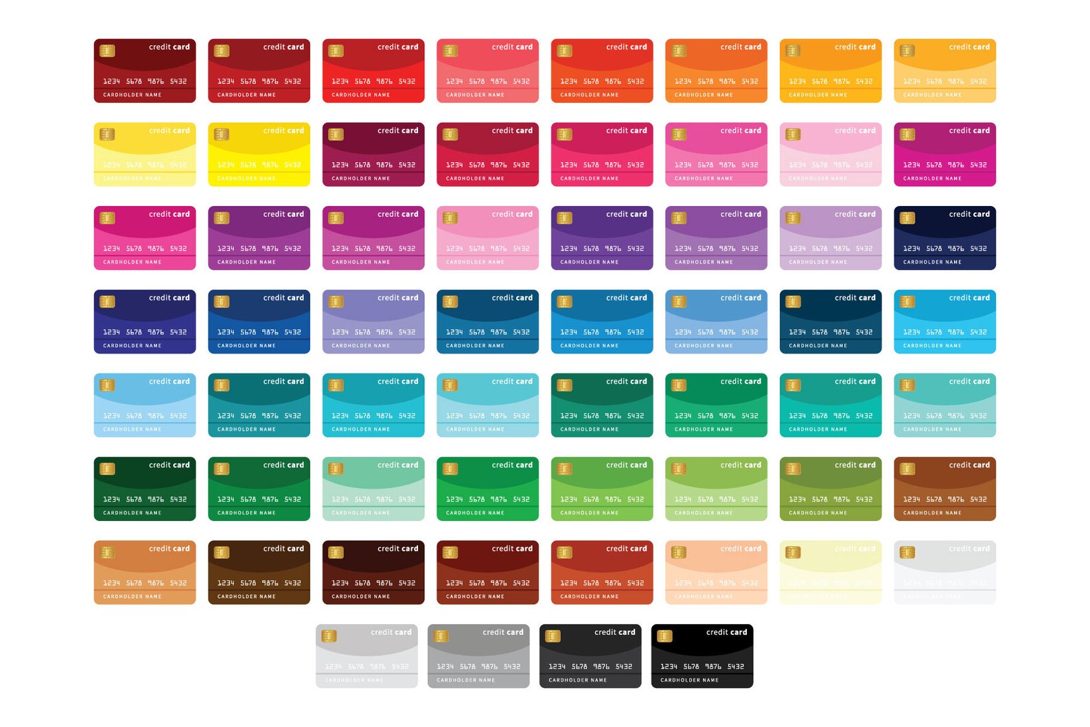 Dollars Cents & Credit Cards Clip Art Set PNG SVG VECTOR - Etsy