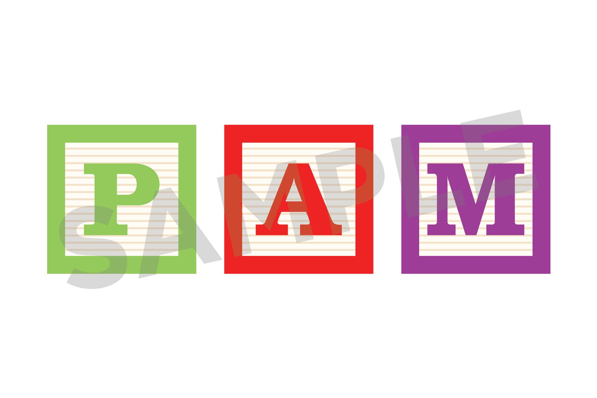 Alphabet Blocks Clip Art Set, PNG, SVG, VECTOR, Preschool Clipart ...
