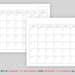 8.5x11 Inch Blank Calendar, 8.5 X 11 Printable Calendar, Calendar ...