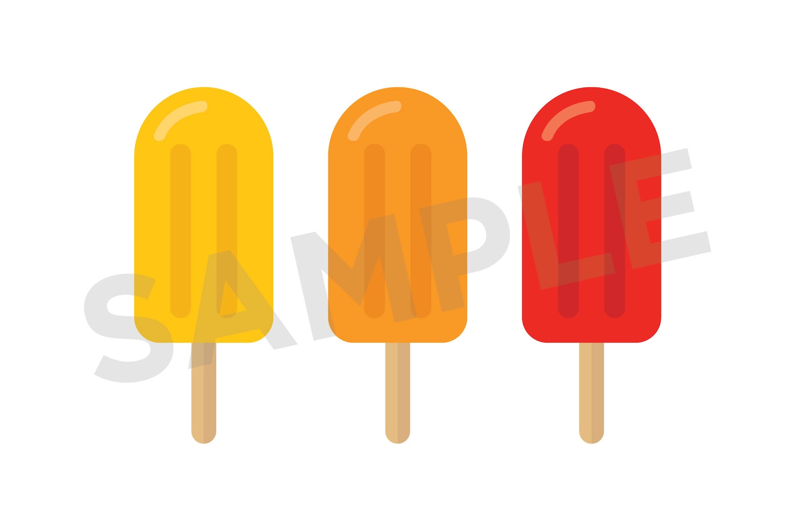 Popsicles & Ice Pops Clip Art Set, PNG, SVG, VECTOR, Dessert Clipart ...