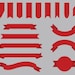Red Badge & Banner Clip Art Set, PNG, SVG, VECTOR, Label Clipart ...