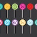 Swirl Lollipops Clip Art, PNG, SVG, VECTOR, Candy Clip Art, Lollipop ...