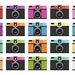 Retro Camera Clip Art Set PNG SVG VECTOR Photography Lomo - Etsy