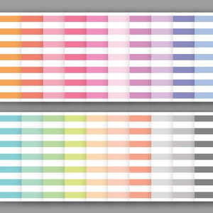 Rainbow Pastel Seamless Stripes Digital Paper, JPG, PDF, VECTOR ...