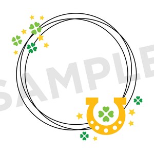 St. Patrick's Day Frame Clip Art Set, PNG, SVG, VECTOR, Shamrock ...