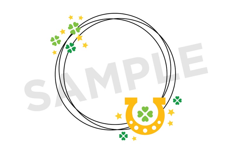 St. Patrick's Day Frame Clip Art Set PNG SVG VECTOR - Etsy