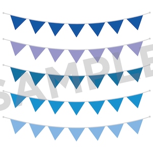 Single Color Triangle Banner Clip Art Set, PNG, SVG, VECTOR, Flag ...