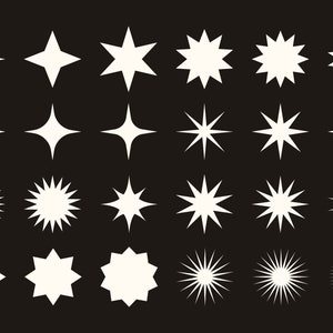Star Shape Clip Art Collection, PNG, SVG, VECTOR, Star Symbol, Star Set ...