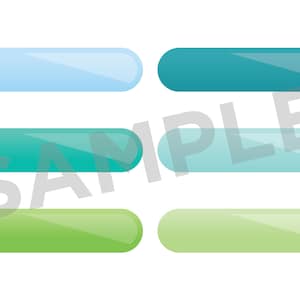 Gradient Web Button Clip Art Set, PNG, SVG, VECTOR, Ombre, Rounded ...