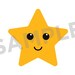 Happy Star Clip Art Set, PNG, SVG, VECTOR, Back to School, Emoji Star ...
