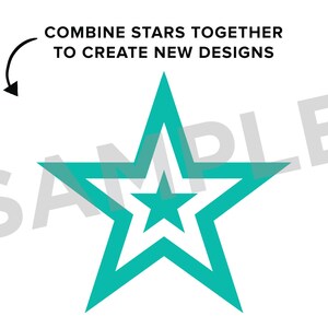 Star Trio Clip Art Set, PNG, SVG, VECTOR, Star Symbol, Star Shape, Star ...