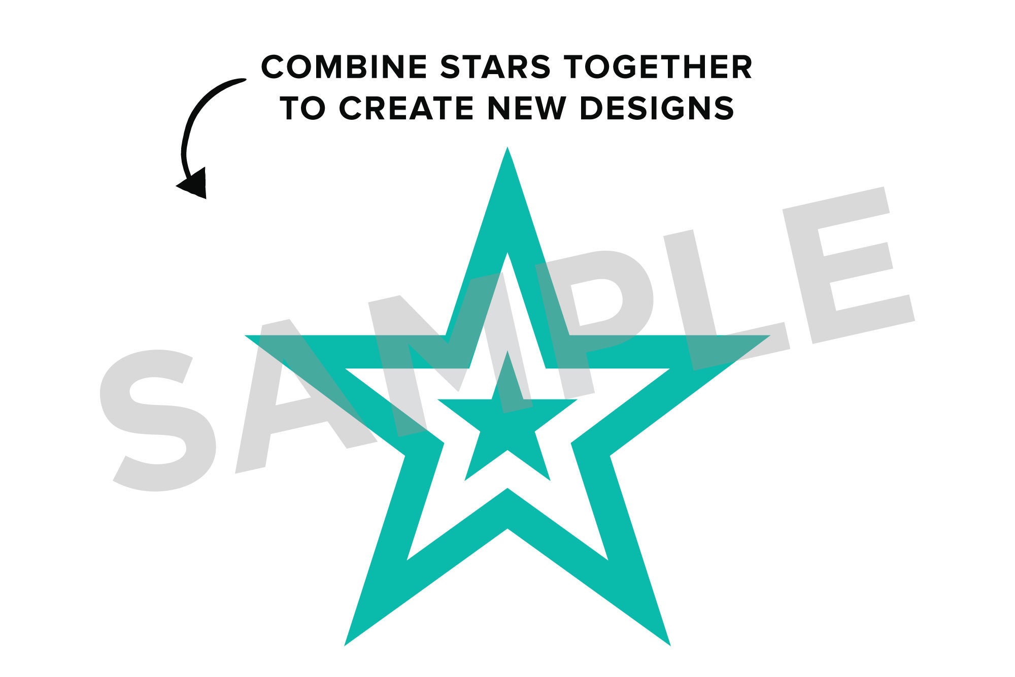 Star Trio Clip Art Set, PNG, SVG, VECTOR, Star Symbol, Star Shape, Star ...