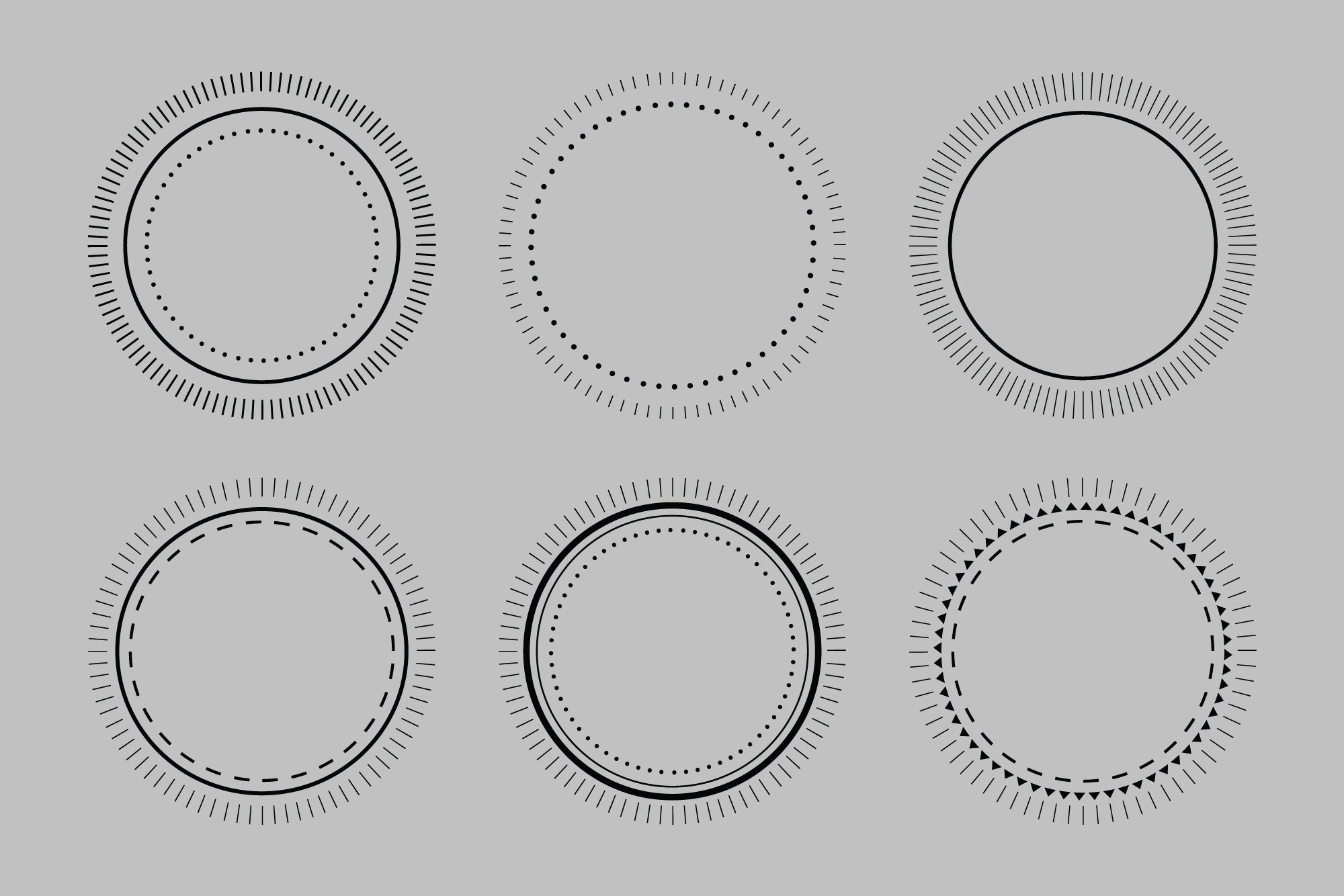 Notary Stamp Clip Art Set, PNG, SVG, VECTOR, Notary Stamp Border, Round ...