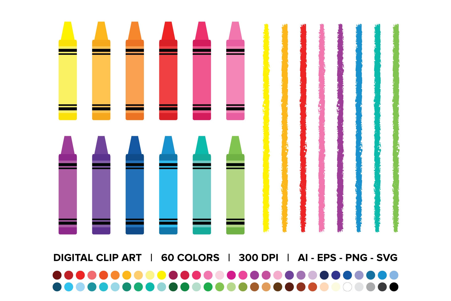 Crayola Crayon Border Clip Art