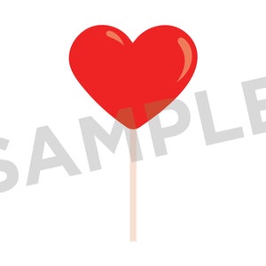 Heart Lollipops Clipart, PNG, SVG, VECTOR, Valentine Candy, Candy ...