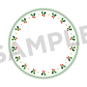 Christmas Star and Holly Frame Clip Art Set, PNG, SVG, VECTOR, Holiday ...