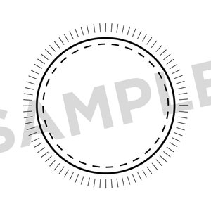 Notary Stamp Clip Art Set, PNG, SVG, VECTOR, Notary Stamp Border, Round ...