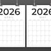 SALE 2026 Vertical 8.5 X 11 Inch Calendar Template | INSTANT DOWNLOAD ...