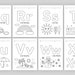 Alphabet Coloring Pages, Printable Worksheets, Preschool, Kindergarten ...